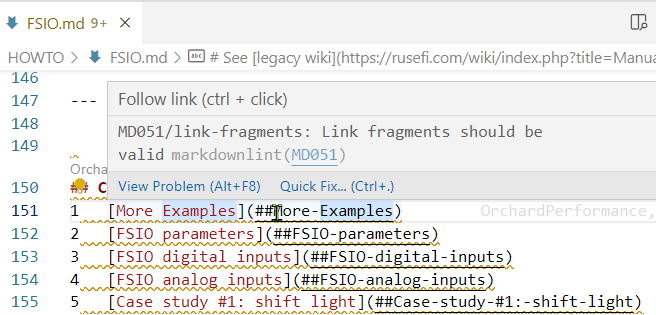 link validation in markdown documents - rusEFI Wiki